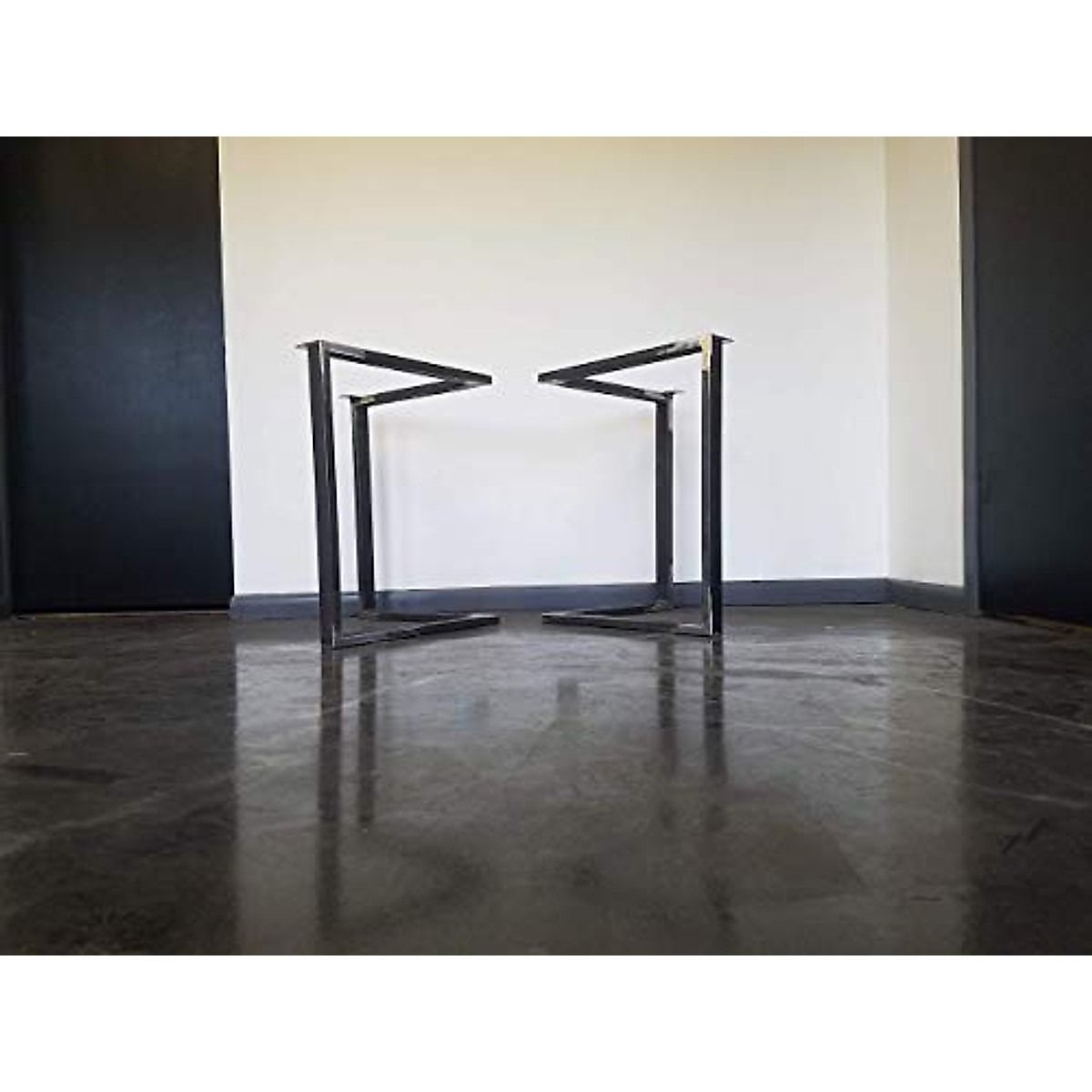 Metal Table Legs, Triangular Style - Any Size and Color
