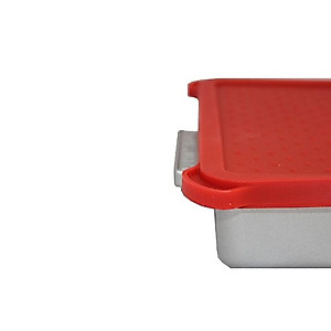 Baker's Edge Lid & Wedge Pack for the Edge Brownie Pan| Silicone Lid for Your Brownie Pan plus the Edge Wedge to Divide your Pan Into Two Separate Baking Areas| Lid & Wedge Only - Pan Sold Separately