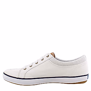 Keds Center Lace Up, Sneaker Womens, White Chambray, 7 Medium