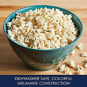 Rachael Ray Accessories Kitchen Pantryware Multi Purpose/Salad Serveware/Melamine Garbage Bowl, 4 Liters, Agave Blue