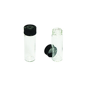 SE 1-3/4" x 9/16" Leak-Proof Glass Vial Set (12 PC.) - GB3-12