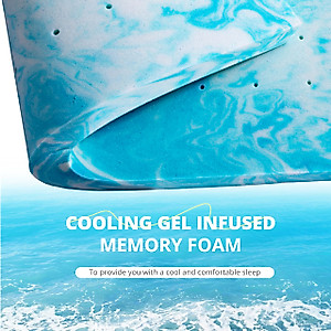 CH CHARME HOUSE 2 Inch Memory Foam Mattress Topper Twin Size, Gel Infused Memory Foam Bed Topper for Back Pain Relief, Cooling Mattress Pad, CertiPUR-US Certified, 75×38"