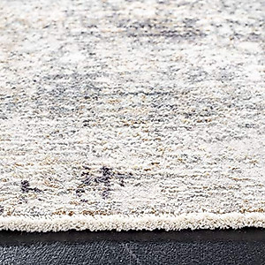 SAFAVIEH Dream Collection 2'6" x 4' Grey / Green DRM413F Vintage Oriental Distressed Premium Viscose Accent Rug