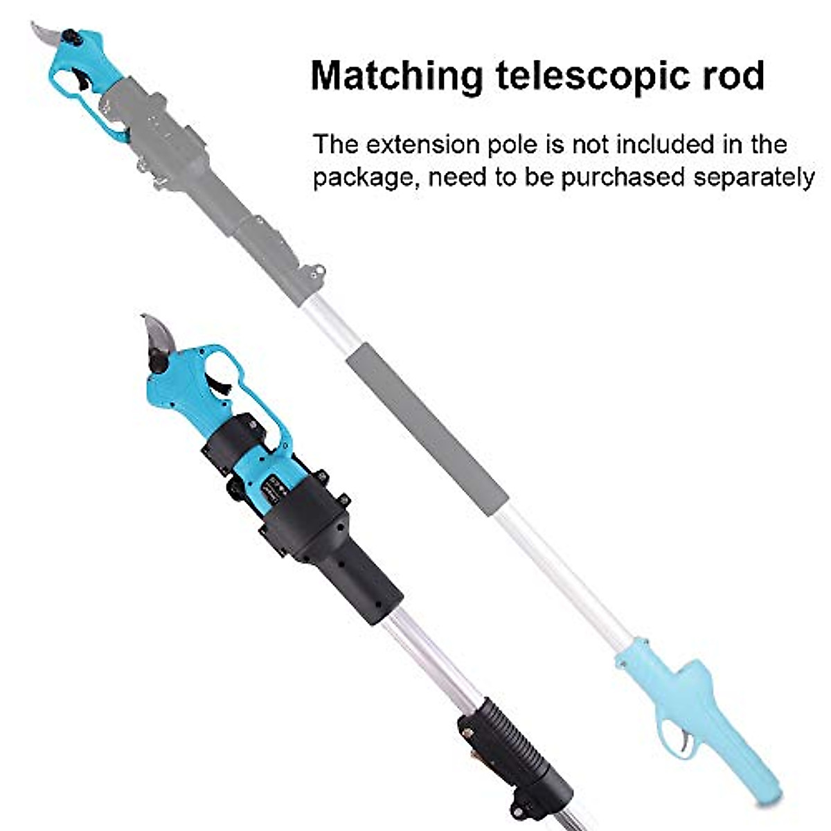 Electric Pruning Shears, 1 Inch Cordless Pruner, 25mm Power Pruner, 2 x 2Ah Lithium Batteries, Battery-Powered Pruning Shears for Tree Branch, 6-8 Working Hours
