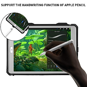 ipad 10.2 Waterproof Case 2021/2020/2019,ACase iPad 7th/iPad 8th/iPad 9th Generation IP68 Waterproof ipad 10.2 Cover with Strap Stand Pencil Holde Built-in Screen Protector Rugged Shockproof Case