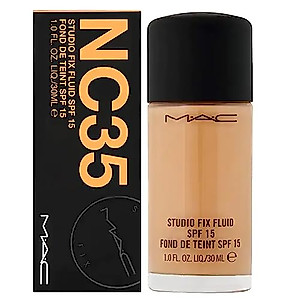MAC Studio Fix Fluid Foundation NC35 SPF15, 1 Fl Oz