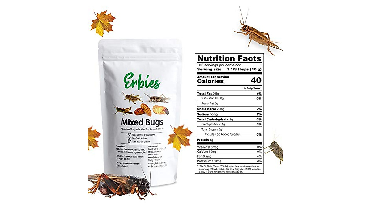 Erbies Edible Bugs: Crunchy Protein Insect Trail Mix