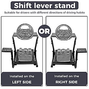 Hottoby G920 Steering Wheel Stand Fit for Logitech G25 G27 G29 G923,Tilt-Adjustable Racing Simulator Cockpit, Shifter Mount Pro,Not Included Wheel and Pedals