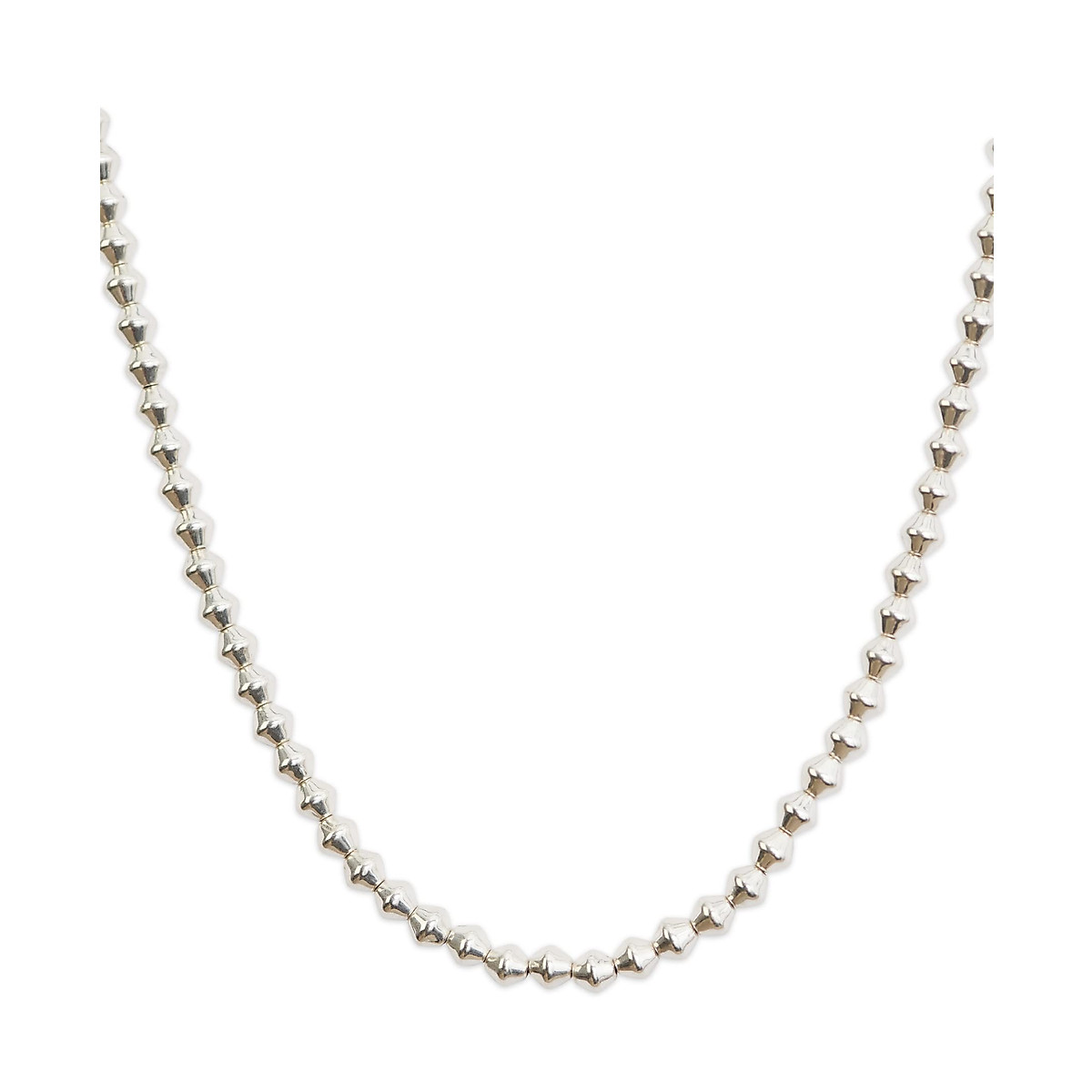 Lucky Brand Beaded Collar Necklace,Silver,One Size