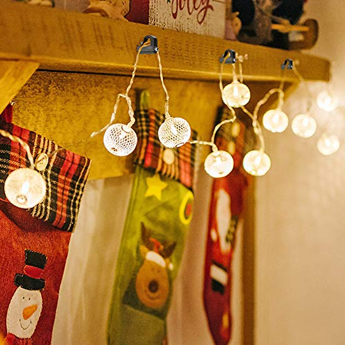 SELEWARE 20 Pieces Q-Hanger, Home Christmas Lights Hanger Hooks for Easy Release Outdoor Wire and Fairy Lights, Heavy Duty 40 LB Capacity