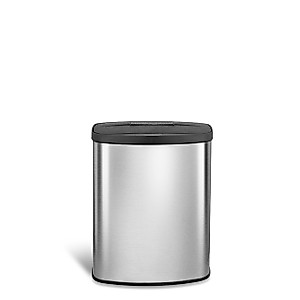 Nine Stars DZT-8-1c Infrared Touchless Stainless Steel Trashcan