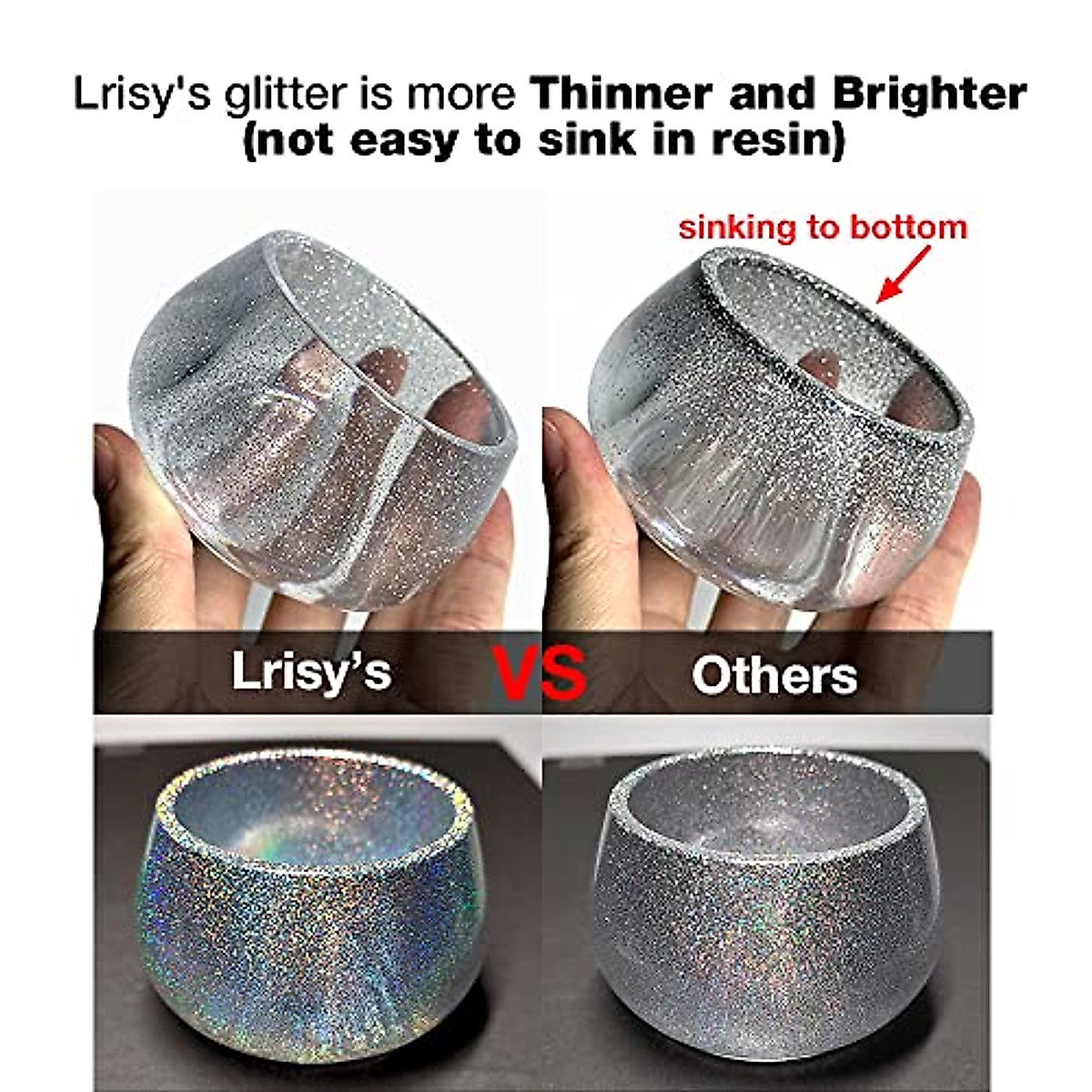 Lrisy Extra Fine Neon Punk Metallic Glitter Powder with Shaker Lid 140g/4.5oz, Bulk Glitter for Festivals,Art Nails,Body,Hair,Slime,Tumblesrs,Epoxy Resin and Craft. (Punk Cream Orange)