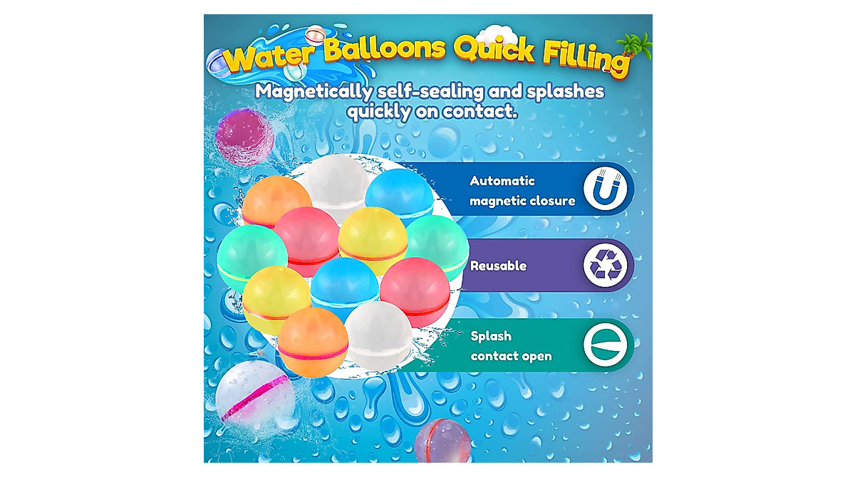 Reusable Water Balloons for Summer Water Fights | Fast & Self-Sealing