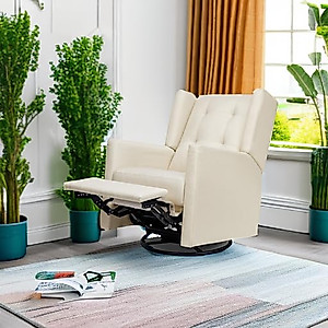 DaVinci Maddox Recliner and Swivel Glider in Natural Oat, Greenguard Gold & CertiPUR-US Certified