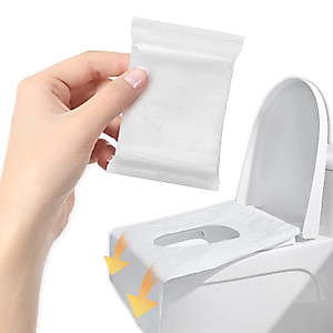Disposable Toilet Seat Covers for Toddlers Potty Training,Travel,Pregnant Mom, Adult,Waterproof Plus Size 20 Pcs