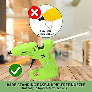 FEITA Cordless USB Rechargeable 2650mAh Mini Wireless Hot Melt Glue Gun Kit - With 30pcs Glue Sticks for Crafts, Arts, Home DIY Repairs