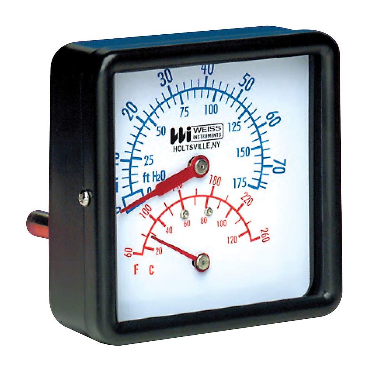 Weiss Instruments CTP40RSX Tri-O-Meter - 1/2" NPT Rear