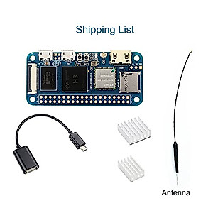 youyeetoo Banana pi M2 Zero Open Source Singal Board Computer, 512MB SDRAM Mini HDMI onboard WiFi (AP6212) & Bluetooth, Support Raspbian Android Armbian RetroPie Ubuntu (Heat Sink Set)