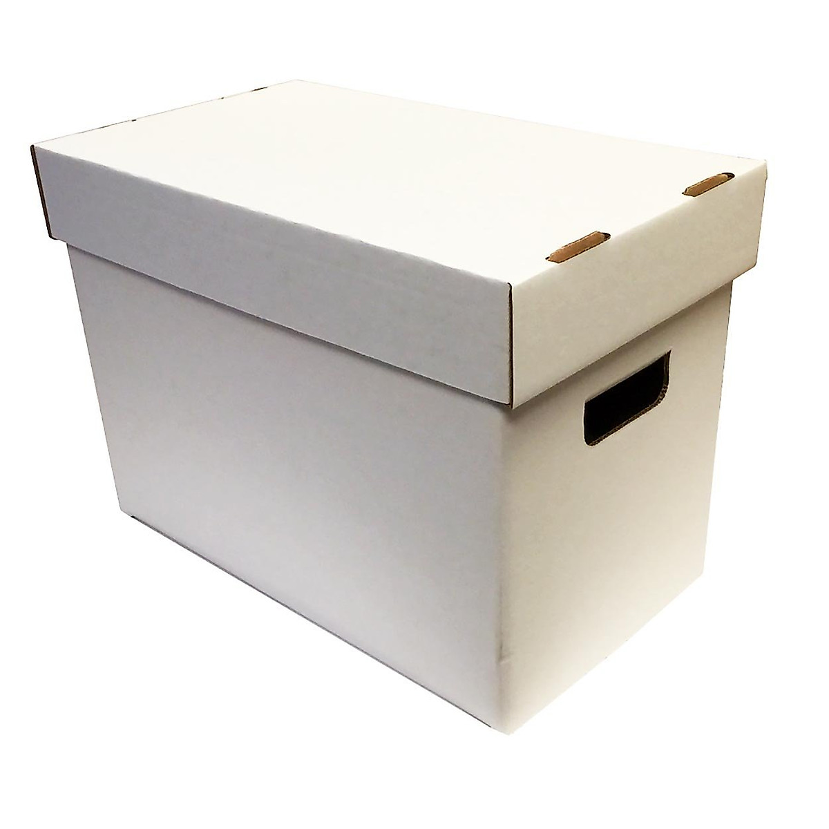 (2) Magazine Cardboard Storage Box - WHITE without Graphics by Max Pro