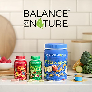 Balance of Nature Whole Food Nutritional Supplement with Superfood Fruits and Vegetables for Women, Men, and Kids - 90 Capsules, 3 Sets