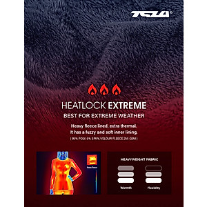 TSLA Women's Thermal Underwear Set, Soft Fleece Lined Long Johns, Winter Warm Base Layer Top & Bottom, Heavyweight Dark Navy, Medium