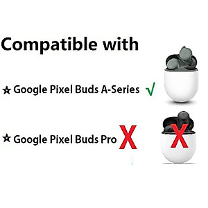 JNSA Replacement Memory Foam Ear Tips Noise Canceling Foam Eartips Ear Plug Ear Tip Gels Compatible with Google Pixel Buds A-Series, [Fit in Case],L/M/S 3 Size 3 Pairs ,Black (FoamPixelA6P)