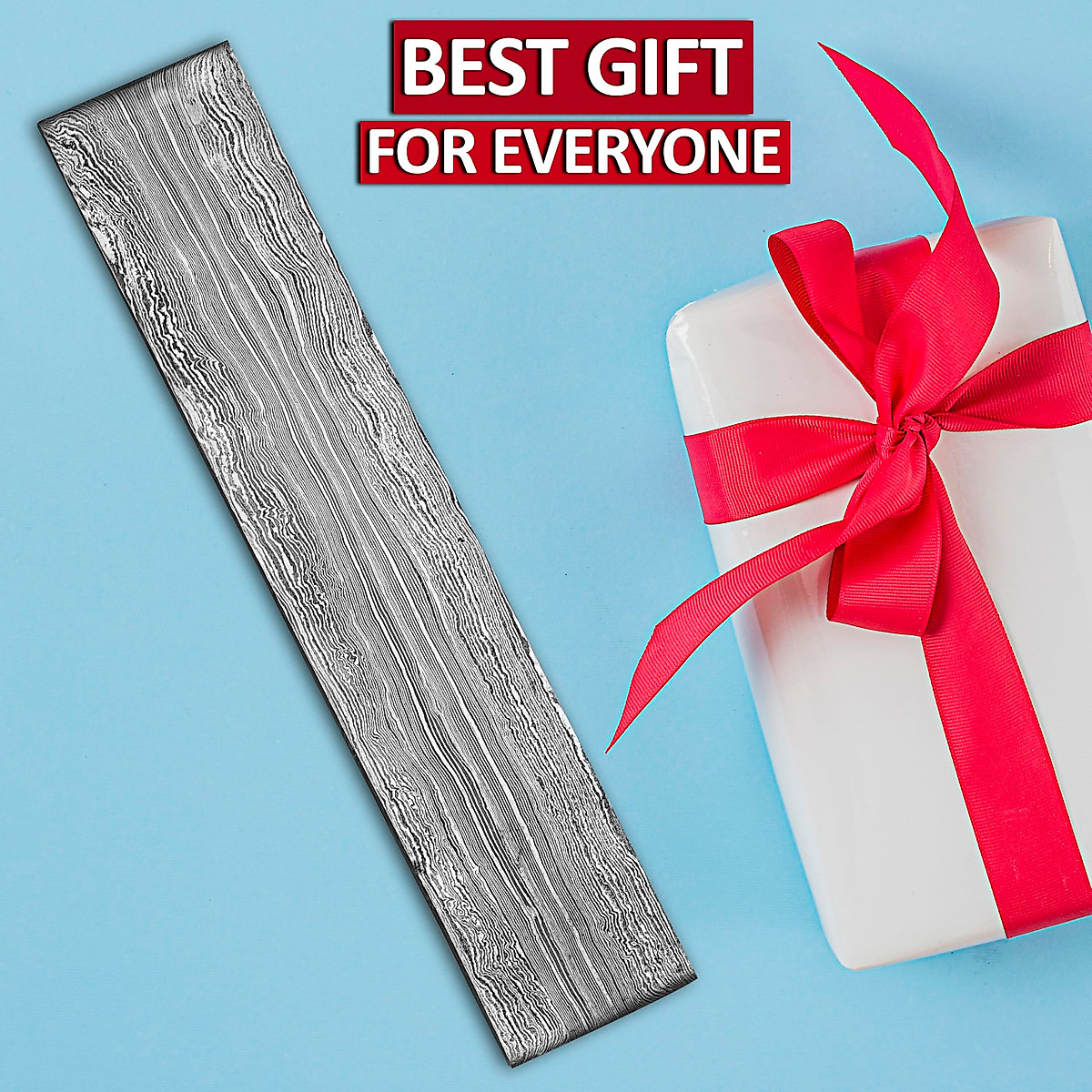 Handmade billet damascus steel billet Custom Hand Forged Damascus Steel Straight Line Billet for Knife Making