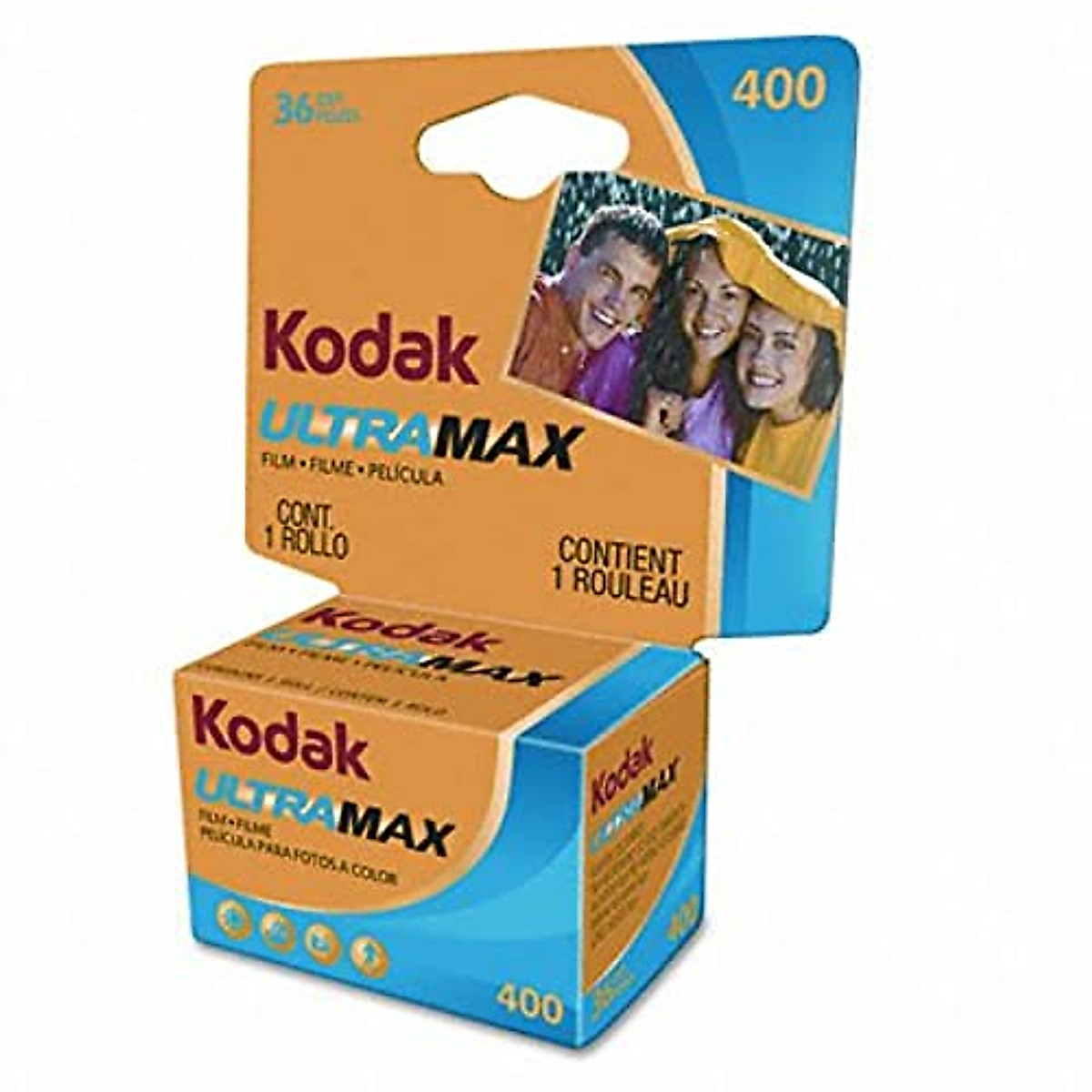 Kodak 603 4078 Ultramax 400 Color Negative Film (ISO 400) 35mm 36 Exposures Carded