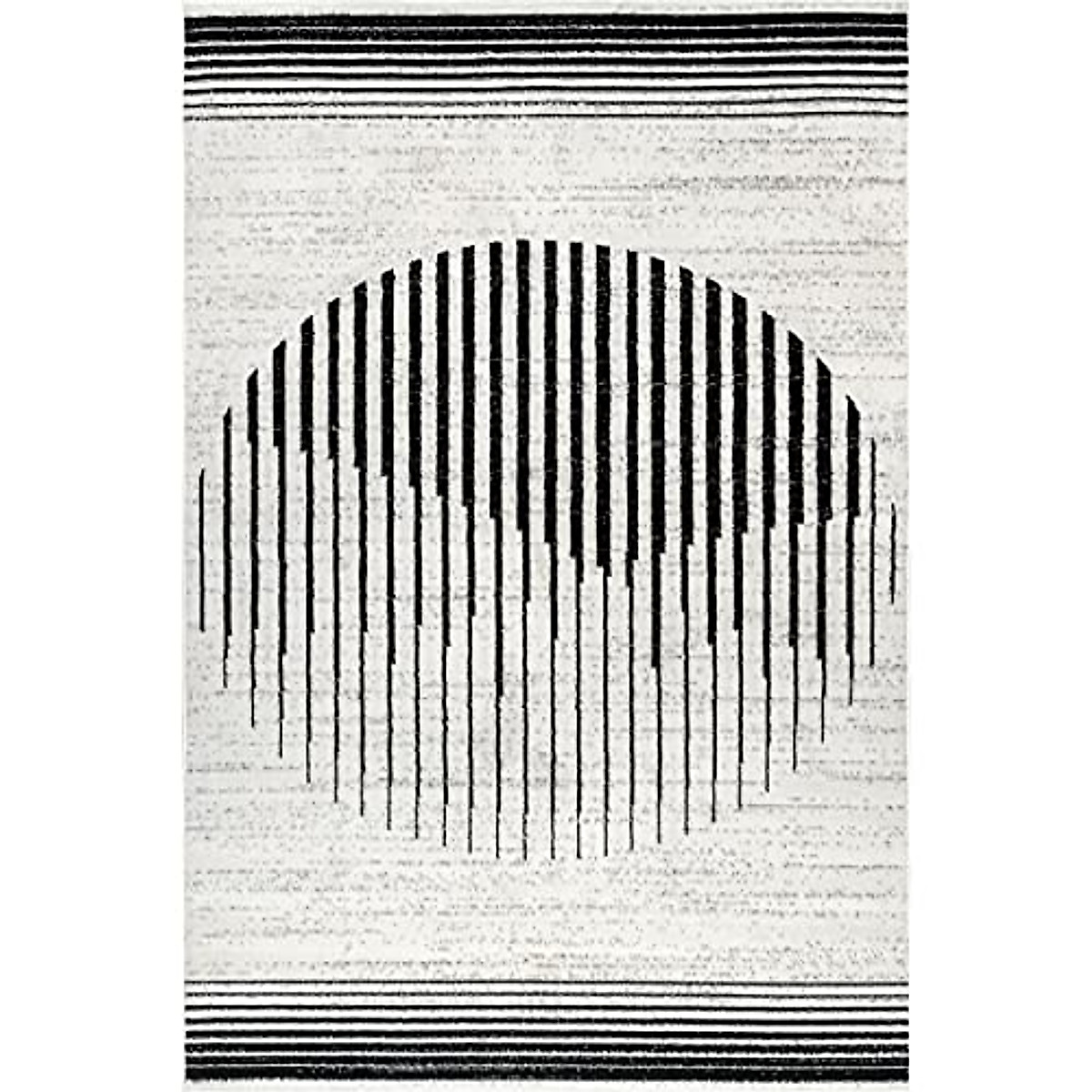 nuLOOM Sabrina Abstract Geometric Sunset Area Rug, 6' 7" x 9', Grey