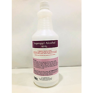 Isopropyl Alcohol 99% Strength - 5 Gallons Packed in 20-32 Oz Bottles- 100% Pure
