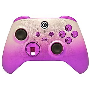 Designer Series Custom Wireless Controller for PC, Windows, Series X/S & One - Multiple Designs Available (Icy Pink W/Purple Chrome Inserts)