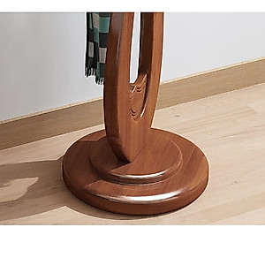 DOUBAO Wooden Wall Entrance Floor Standing Coat Rack Clothes Garment Rack Wardrobe Hat Stand Furniture (Color : E, Size : As Shown)