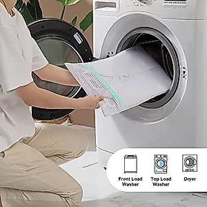 AnsFind Mesh Laundry Bags for Delicates 4Pack Small Durable Honeycomb Mesh Wash Bags Garment Bags for Laundry Washer and Dryer (1 M 16×20 Inch，2 S 12×16 Inch, 1 XS 10×12Inch)