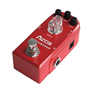 AZOR Pedal Power Adapter with Vintage Distortion Guitar Effect Pedal True Bypass