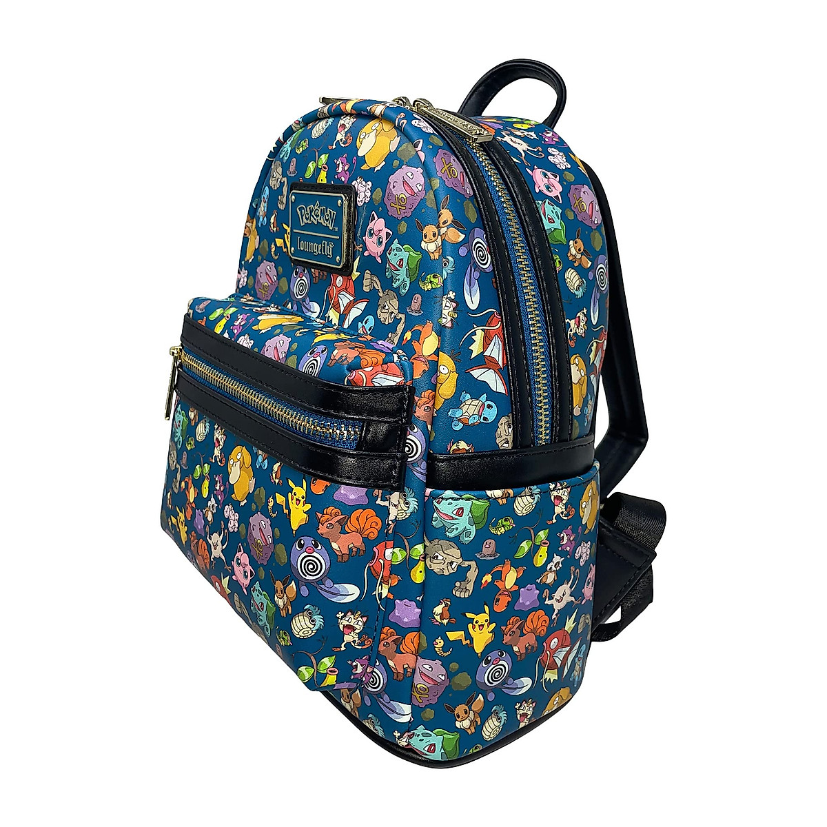 Loungefly Pokemon First Generation Printed Mini Backpack (Navy, One Size)