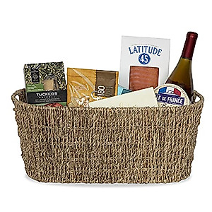 The Lucky Clover Trading Michaela Slim Sea Grass Oval Utility Basket 18 in