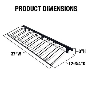 Vinotemp Wall Mount Wine Rack 9 Bottle Capacity Wire Metal Wine Holder for Red, White, Sparkling, Campaign Bottles for Home, Kitchen, Bar Storage