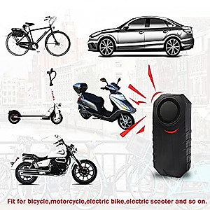 SINGARO 113dB Bike Alarm, Wireless Waterproof Bike Alarm with Remote Control, Anti-Theft Bicycle and Motorcycle Alarm, Car Exterior Accessories