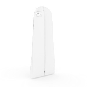 HANGERWORLD 72inch Breathable Wedding Gown Long Dress Hanging Garment Bag for Closet Storage (White)