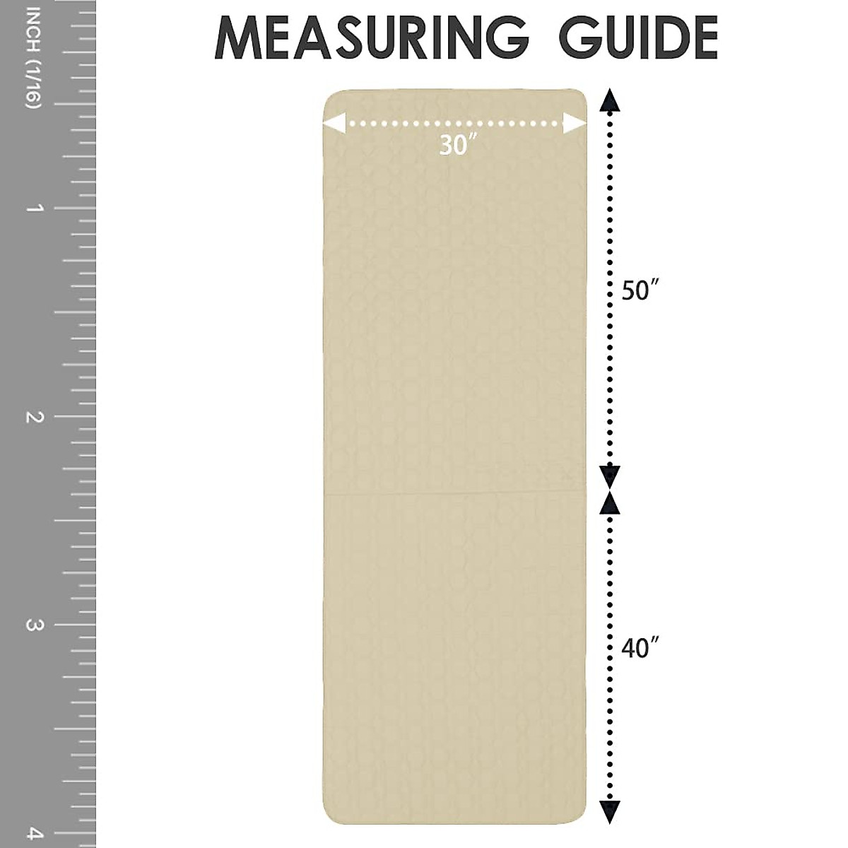 RBSC Home Recliner Sofa Covers 30 Inch Waterproof Slipcovers for Reclining Sofas (Beige, 31" Middle)