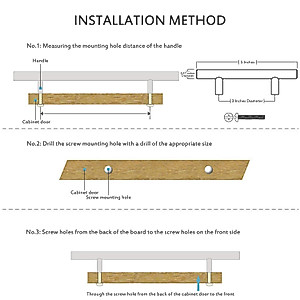 Ravinte 30 Pack | 5 Inch Cabinet Pulls Matte Black Stainless Steel Kitchen Drawer Pulls Cabinet Handles 5 InchLength, 3 Inch Hole Center