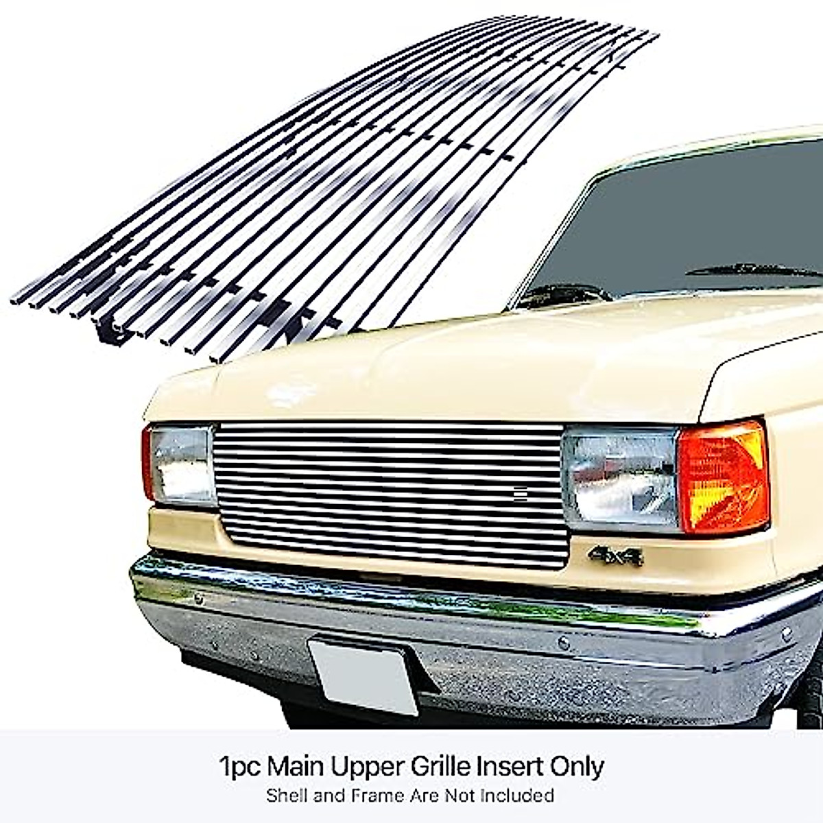 APS Compatible with 1987-1991 Ford Bronco F-Series Pickup Main Upper Billet Grille Insert F85009A