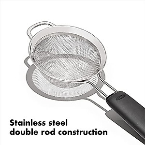 OXO Good Grips 3-Inch Mini Strainer, Multicolor, Black