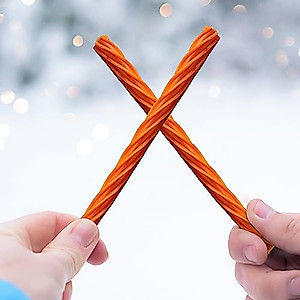 Twizzlers Cream Filled Licorice Candy Twists Full Size 2 Pack - Orange Pop Creamsicle Flavored Sticks Soft and Chewy Sweet Candy for Kids and Adults