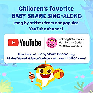 Baby Shark My First Friend 3 Button Sound Book with Handle, Children's Sound Books, Interactive Learning Books for Toddlers, Learning & Education Toys, Baby Shark Gifts for Babies