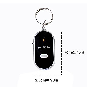 Utility Anti-Loss Device for Pet,Key Led Anti-Lost Key Finder Locator Key Ring Whistle Voice Control Key Ring Finder 1pc