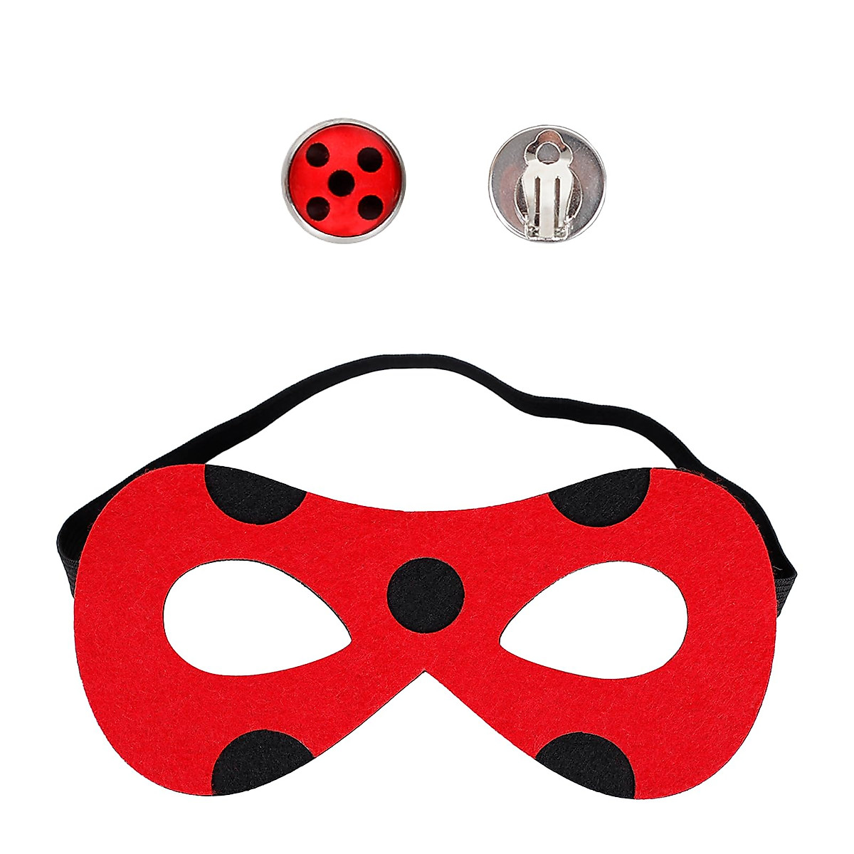 Askuang Costume Set Including Mask+Clip on Earring for Ladybug Cosplay Halloween Party