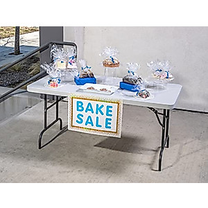 Iceberg - 65513 30" x 60" Folding Table, Platinum, IndestrucTable TOO 500 Series (MADE IN USA)