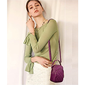 Small Crossbody bags Cell Phone Wallet Purses Travel Pouch Mini Shoulder Bag for Women Girl, Purple