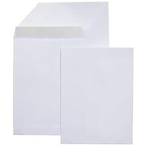 Amazon Basics Catalog Mailing Envelopes, Peel and Seal, 9x12 Inch, White, 250-Pack